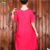 Custom Color Chinese Linen Dress , O - Neck Ladies Linen Dresses With Sleeves
