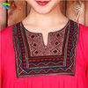 Custom Color Chinese Linen Dress , O - Neck Ladies Linen Dresses With Sleeves