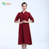 YIZHIQIU summer 100% Cotton Red lady dress