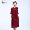 YIZHIQIU summer 100% Cotton Red lady dress