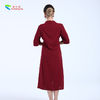 YIZHIQIU summer 100% Cotton Red lady dress