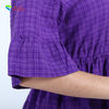 Female Plus Size Cotton Summer Dresses Short Sleeve With Garment Dyed Technic