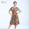Cotton Summer Dresses With Short Sleeves , Short Summer Dresses For Women