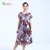 O Neck One Piece Long Cotton Summer Dresses Fit And Flare Silhouette