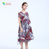 O Neck One Piece Long Cotton Summer Dresses Fit And Flare Silhouette