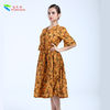Washable Long Cotton Dresses Short Sleeves , Long Cotton Beach Dress Fashionable