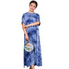 Plain Female Long Cotton Summer Dresses Custom Made Natural Cotton Clothing
