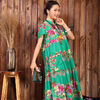 Traditional Chinese Women'S Dress , Ladies Long Cotton Dresses Stand Neckline