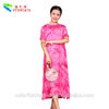 Plus Size Chinese Summer Clothes , Cotton Linen Dress With Short Sleeve