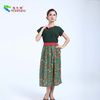 Anti Static Long Cotton Summer Dresses Flower Printed China Vintage Style