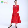 YIZHIQIU embroidered loose fit boho dress