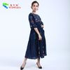 Embroidered Floral Boho Summer Dresses With Three Quarter Cm Sleeve Length