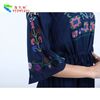 Embroidered Floral Boho Summer Dresses With Three Quarter Cm Sleeve Length