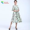 Largos Casual Long Cotton Summer Dresses None Decoration For Beach