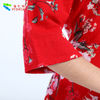 Empire Waistline Embroidered Chinese Style Dress Linen Vintage Dress