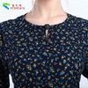 Black Cotton Ladies Long Sleeve Dresses Boho Autumn Dress Ankle - Length