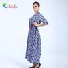 Simple Slim Fitted Ladies Long Sleeve Dresses With Handmade Button Design