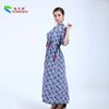 Simple Slim Fitted Ladies Long Sleeve Dresses With Handmade Button Design