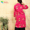 Floral Printed Ladies Cotton Clothing Long Sleeve Winter Dresses Customized Color