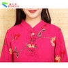 Floral Printed Ladies Cotton Clothing Long Sleeve Winter Dresses Customized Color