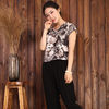 V Neck Original Chinese Style Blouse Customized Modified Shirts For Ladies