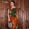 OEM ODM Womens Linen Suits Clothing , Custom Printed Chinese Style Blouse