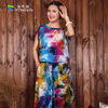 OEM ODM Womens Linen Suits Clothing , Custom Printed Chinese Style Blouse