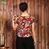 None Decoration Chinese Ladies Blouses , Printed Chinese Blouse For Women