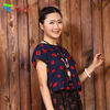 Breathable Origin Design Womens Casual Blouses Retro Ethnic Clothing OEM Service