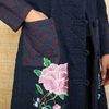 YIZHIQIU cottonpadded ladies embroidered dress coat