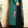 YIZHIQIU cottonpadded embroidery ladies fashion coat
