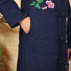 Fashion Chinese Style Embroidered Winter Coats With Flowers / Vintage Decoration