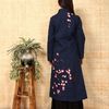 Cotton Padded Embroidery Chinese Winter Coats With Floral Pattern Type