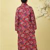 Anti Wrinkle Traditional Chinese Winter Coat , 100% Cotton Long Chinese Coat