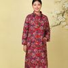 Anti Wrinkle Traditional Chinese Winter Coat , 100% Cotton Long Chinese Coat