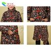 Long Sleeve Chinese Cotton Padded Jacket Floral Pattern Anti Shrink For Lady