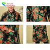 Casual Thick Chinese Padded Jacket , Long Chinese Embroidered Coat For Spring