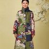 Women Embroidered Cotton Padded Coat , Long Traditional Chinese Winter Clothing