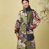 Women Embroidered Cotton Padded Coat , Long Traditional Chinese Winter Clothing