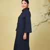 Comfortable Black Chinese Cotton Padded Jacket Long Sleeve For Women