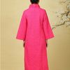 Pink Thick Chinese Cotton Padded Jacket L XL XXL Size With Pockets / Front Open