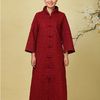 Graceful Regular Sleeve Chinese Quilted Coat , Women Cotton Embroidered Jacket
