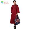 Graceful Regular Sleeve Chinese Quilted Coat , Women Cotton Embroidered Jacket