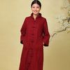 Graceful Regular Sleeve Chinese Quilted Coat , Women Cotton Embroidered Jacket