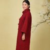 Graceful Regular Sleeve Chinese Quilted Coat , Women Cotton Embroidered Jacket