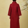 Graceful Regular Sleeve Chinese Quilted Coat , Women Cotton Embroidered Jacket
