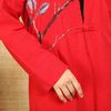 100% Cotton Long Chinese Coat , Soft Women Custom Embroidered Winter Jackets