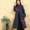 Comfortable Chinese Traditional Coat , Cotton Long Winter Coats For Ladies