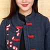 Comfortable Chinese Traditional Coat , Cotton Long Winter Coats For Ladies