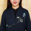 Regular Sleeve Embroidered Winter Coats , Thick Chinese Embroidered Coat